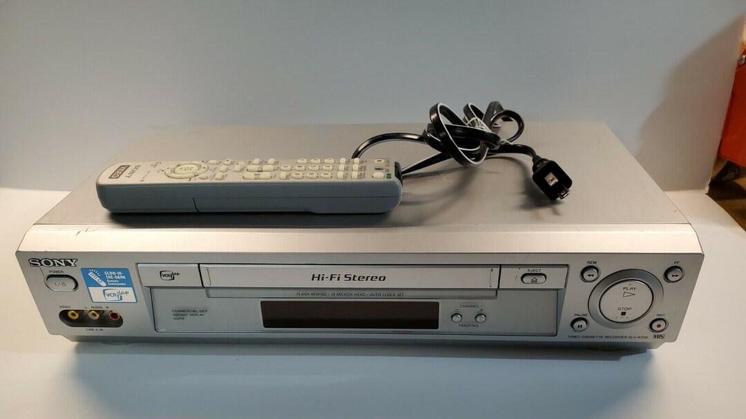 Sony Slv-n700 Hi Fi VHS VCR With Remote, A/V Cables & Hdmi Adapter - Etsy