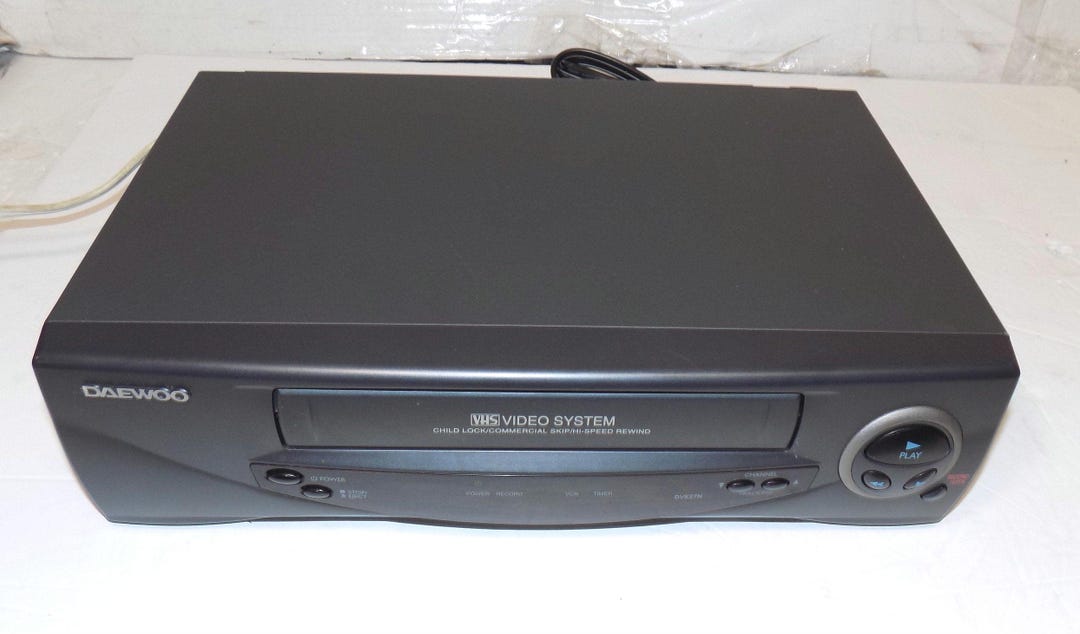 Daewoo Dv-k27n Mono VHS VCR VHS Player With Cables No Remote - Etsy
