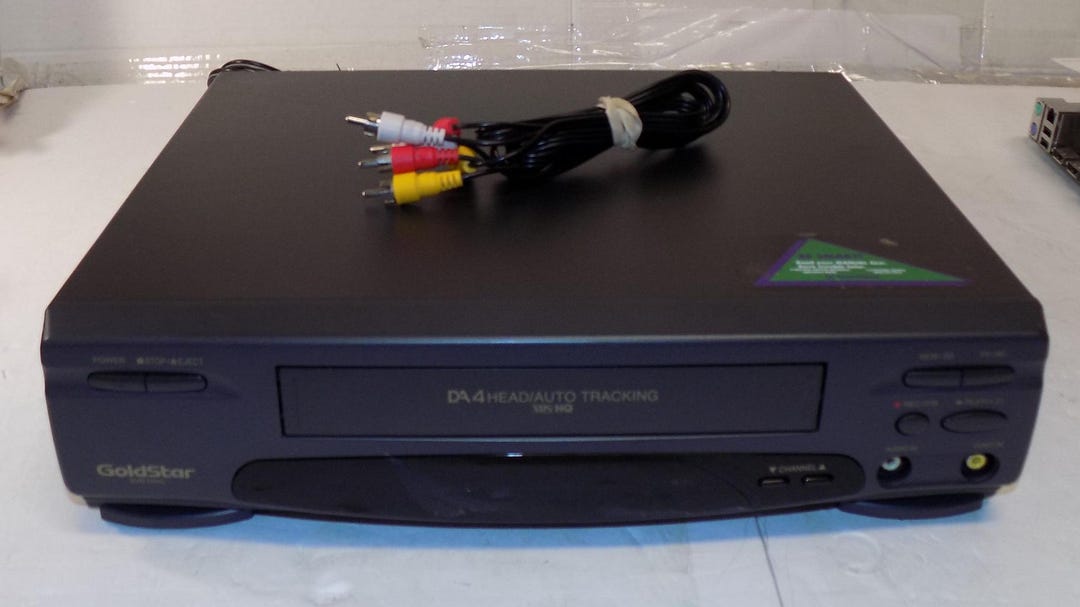 Goldstar GVR-D445 Mono VHS VCR Vhs Player With Cables (no Remote) - Etsy