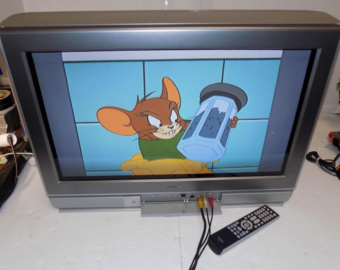 Toshiba 26HF85 26 Inch Flat CRT Color TV Retro Gaming TV With Remote - Etsy