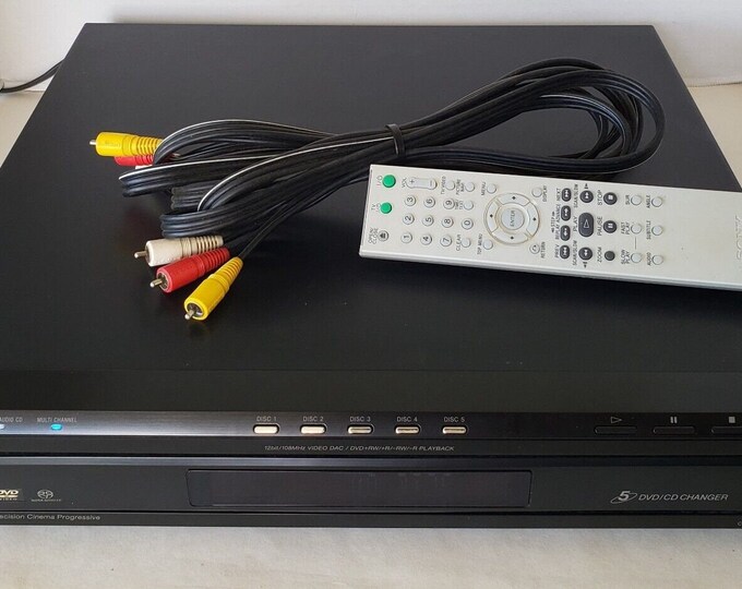 Sony Dvp-nc80 5 Disc CD DVD Player 5 Disc Cd Changer W/ Remote, A/V ...