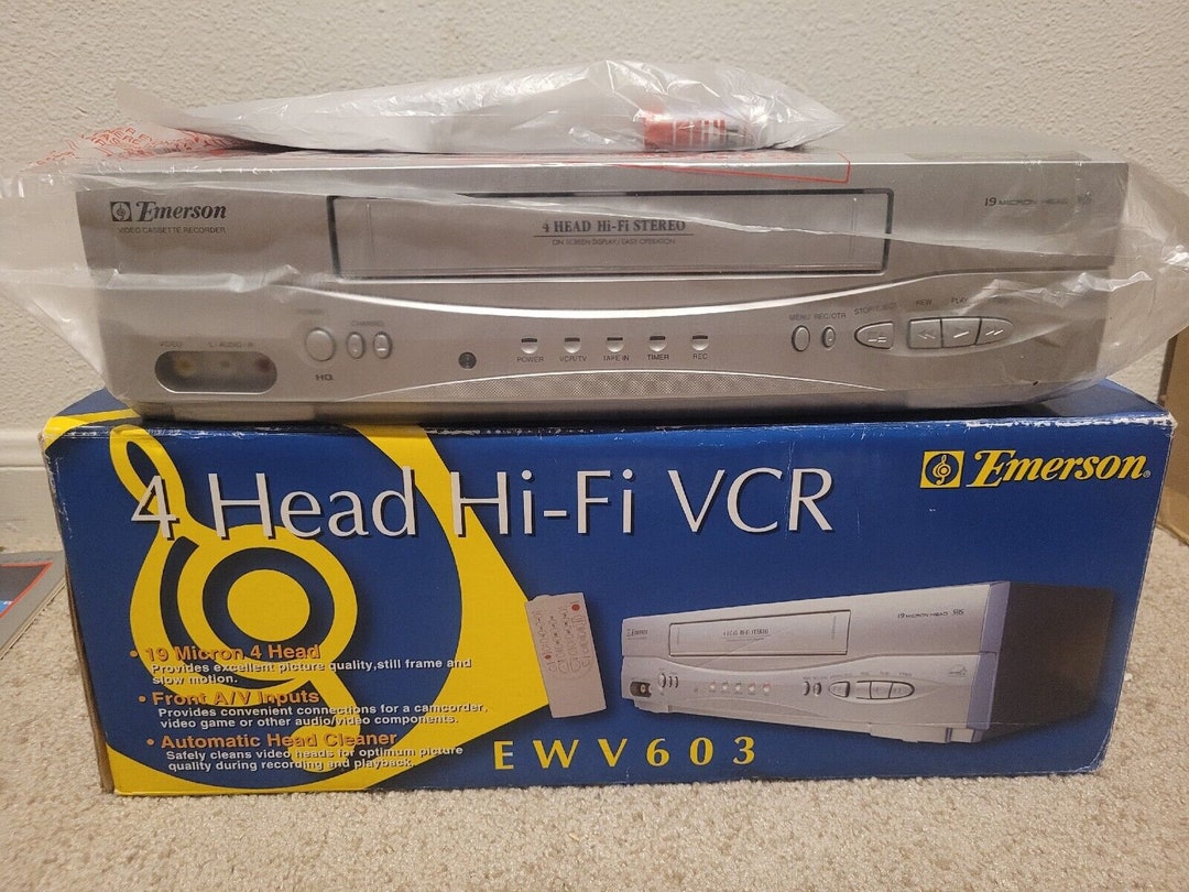 New Emerson EWV603 Hi Fi VHS VCR Vhs Player HDMI Adapter Included - Etsy