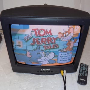 Sanyo Ds13330 13 Inch CRT Color TV Television Retro Gaming TV With ...