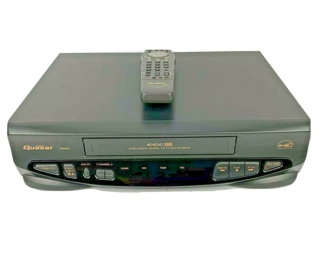 Panasonic Quasar VHQ830 Mono VHS VCR Recorder Player With Remote ...