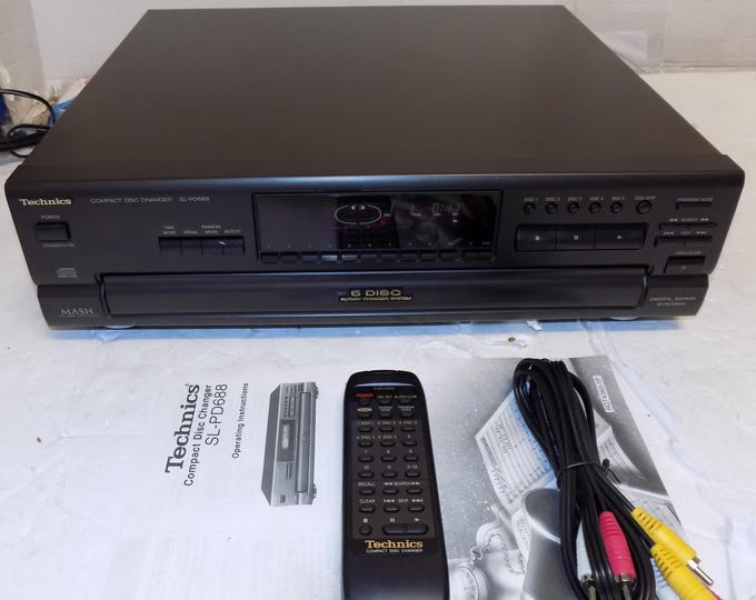 Technics Sl-pd688 5 Disc CD Player 5-disc Carousel CD Player With ...