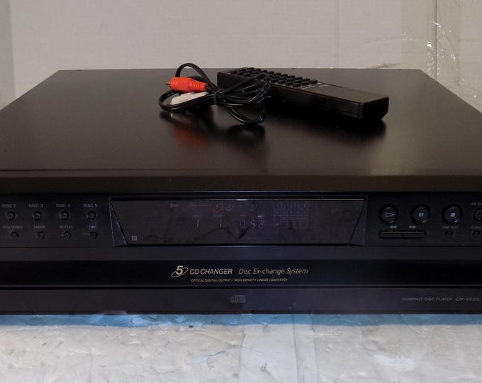 Sony CDP-CE375 5 Disc CD Player 5-disc Carousel CD Player With Remote ...