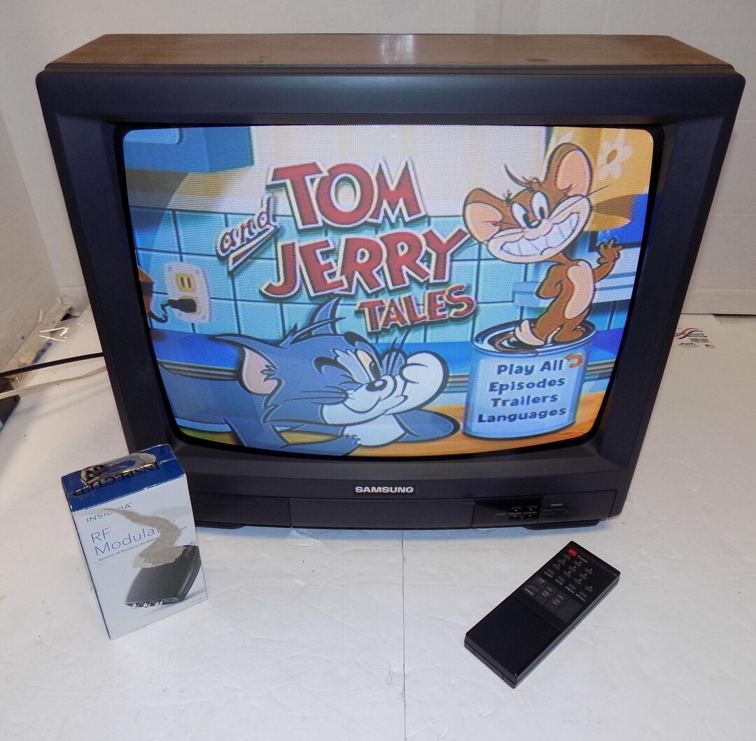 Vintage Wood Grain 20 Inch Samsung TV9865T CRT Color TV for Gaming Tv ...