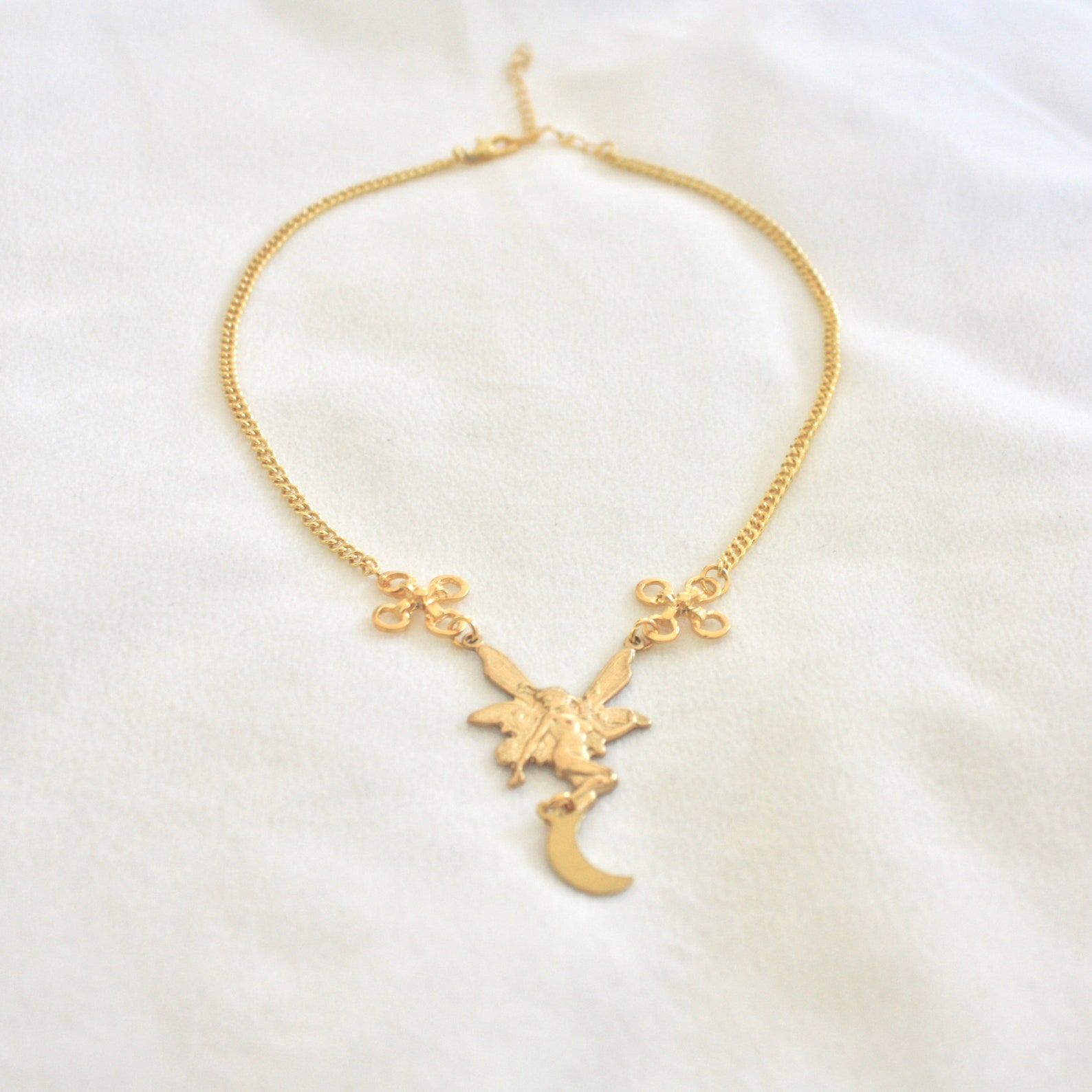 Fairy Choker Fairycore Jewelry Fairy Moon Necklace Fantasy - Etsy