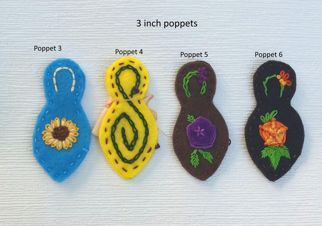 Small Goddess Poppet for Magical Workings, Hand Embroidered. - Etsy Canada