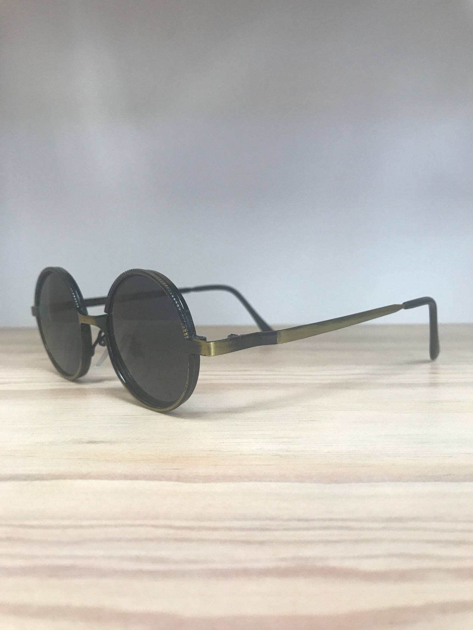 Round Vintage Sunglasses For Narrow Face Etsy Israel
