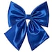 Blue Satin Hair Bow, Hair Bow for Women, Blue Hair Clip, Hair Bow for ...