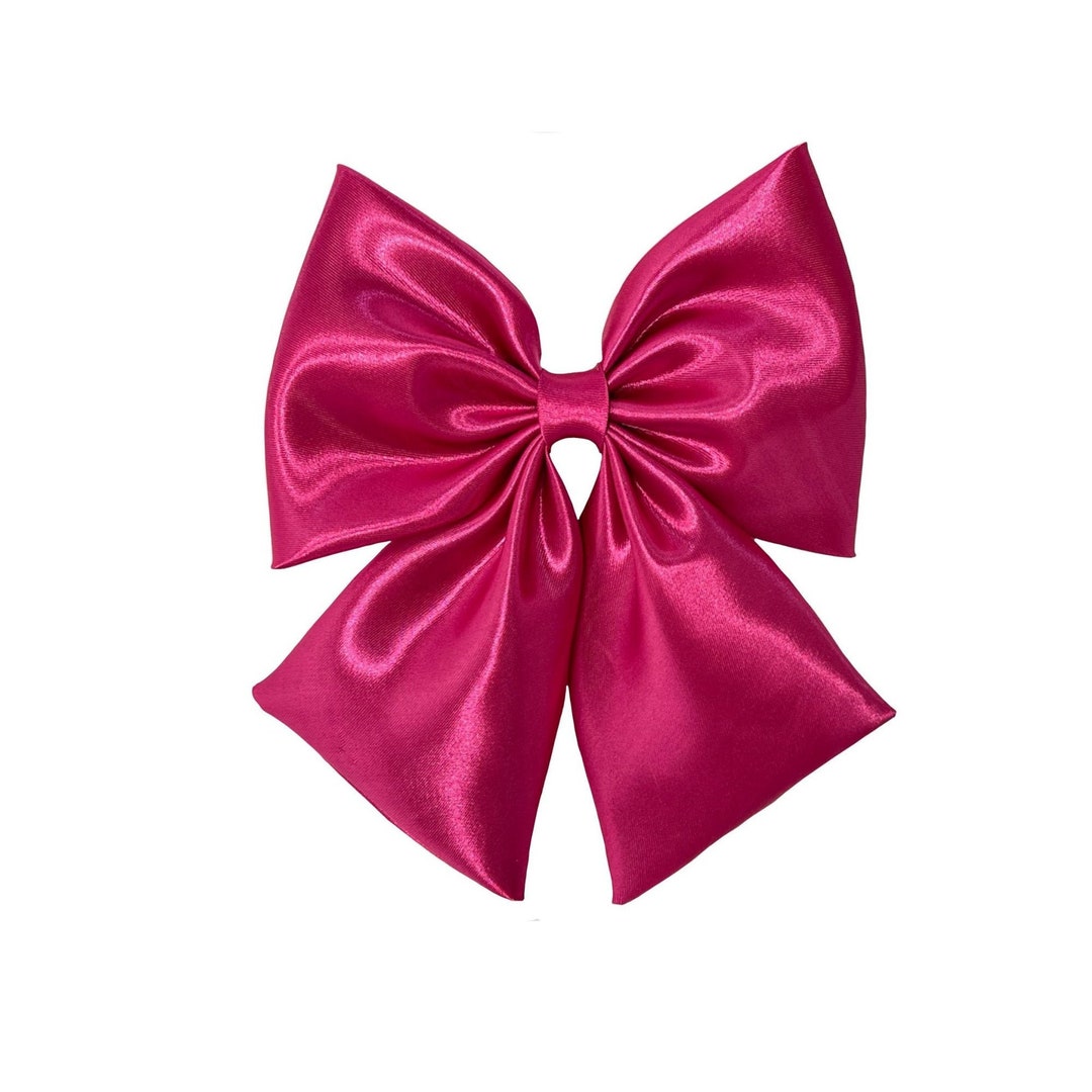 Hot Pink Hair Bow Clip, Dance Team Hot Pink Bows, Bows for Girls, Women ...