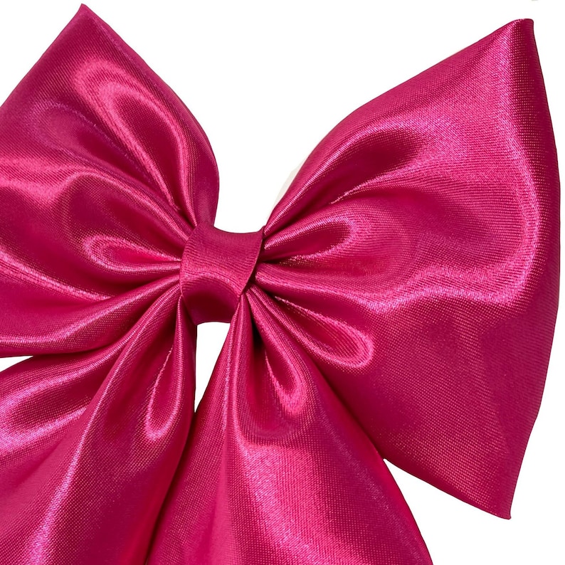 Hot Pink Hair Bow Clip Dance Team Hot Pink Bows Bows for - Etsy