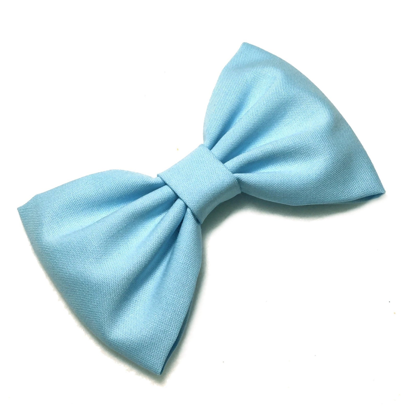 Light Blue Hair Bow Fabric Hair Bows Blue Hair Bows for - Etsy