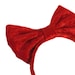 Snow White Hairband Red Velvet Hairband Bow Snow White Bow - Etsy
