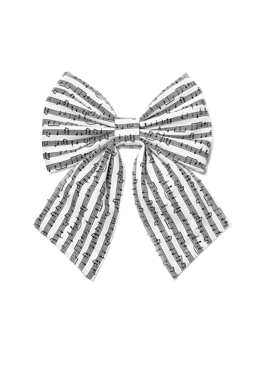 Music Notes Hair Bow, Large Hair Bow, Cheer Bow, Handmade Bow, Anime ...