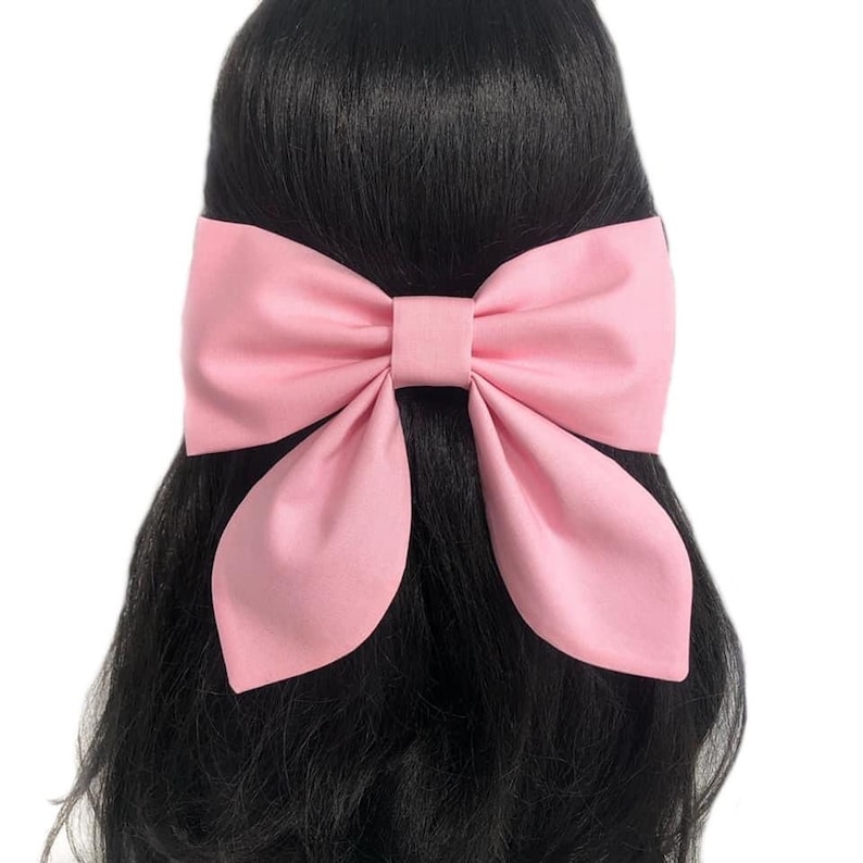 Pink Large Bows Large Bows for Girls Pink Hair Bow Large - Etsy