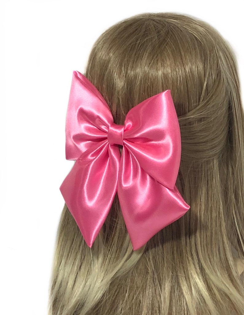 Pink Girls Hair Bows, Girls Hair Bows, Pink Bow, Baby Pink Hair Bow ...