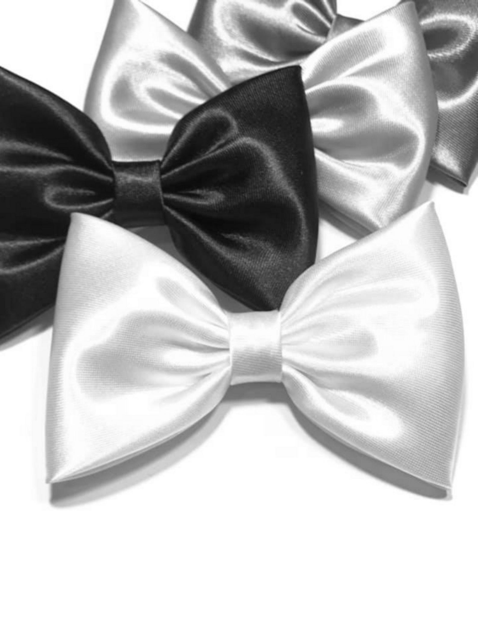 White Hair Bow White Bow White Satin Bow Hair Bows for | Etsy