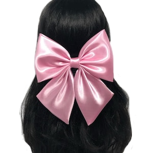 Pink Hair Bow for Women, Large Pink Bow, Pink Bow for Girls, Big Bows ...