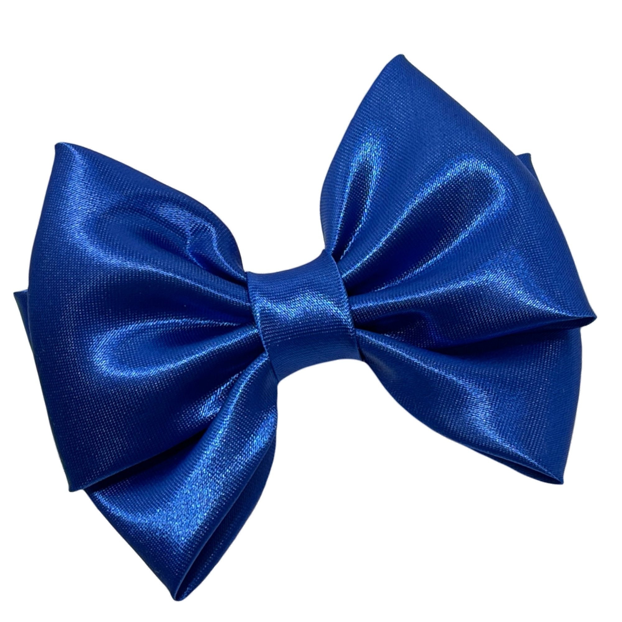Royal Blue Hair Bow on Satin Fabric. Blue Bow for Girls. Blue - Etsy UK