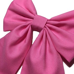 Girls Hair Bow Large, Bright Pink Hair Bow, Pink Large Bows, Pink Girls ...