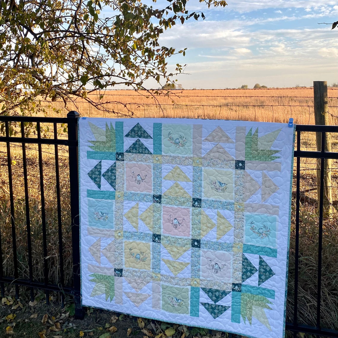 Songbirds and Sashing A Paper Foundation Quilt Pattern - Etsy