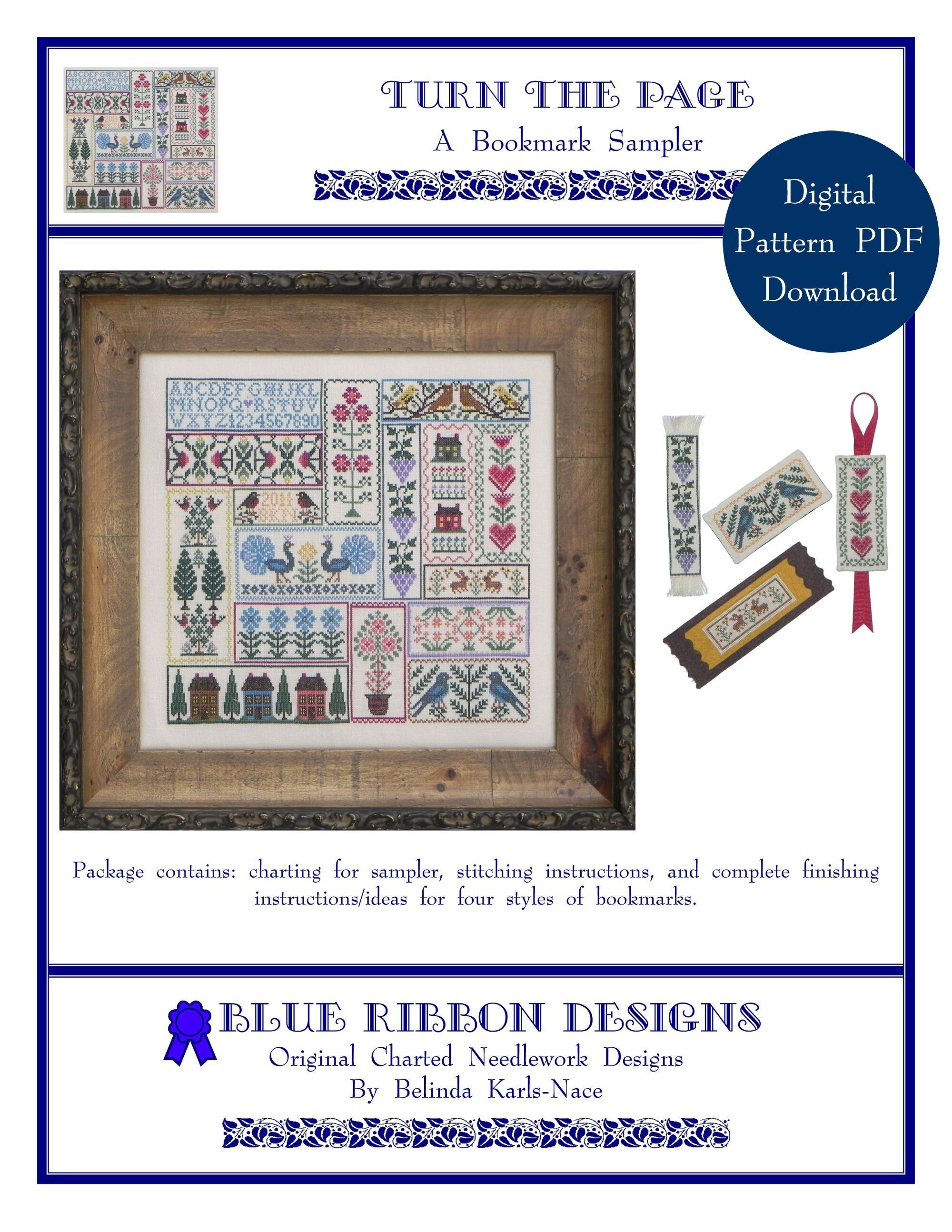 Turn the Page BRD-099 Cross Stitch Chart Digital Pattern PDF - Etsy