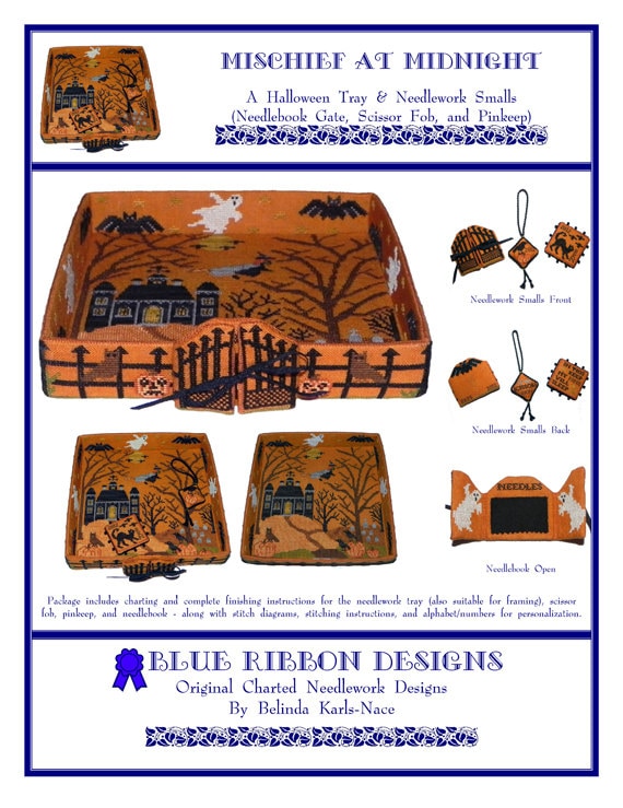 Mischief at Midnight (BRD-113) Cross Stitch Chart - Paper Pattern - Etsy