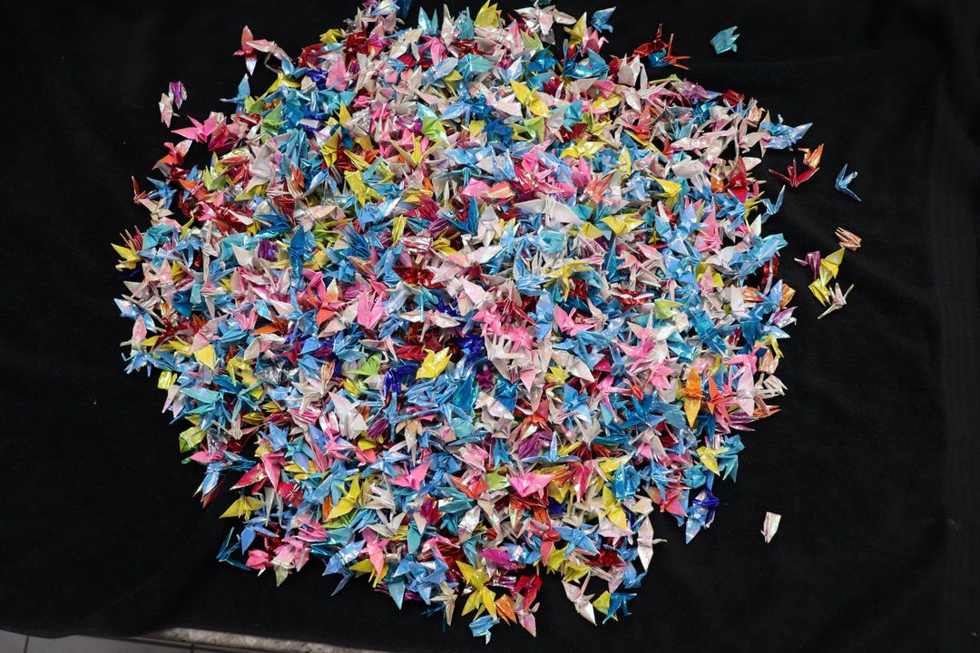 1,000 Origami Cranes Handcrafted - Made From Rare, Luxurious, Exotic ...