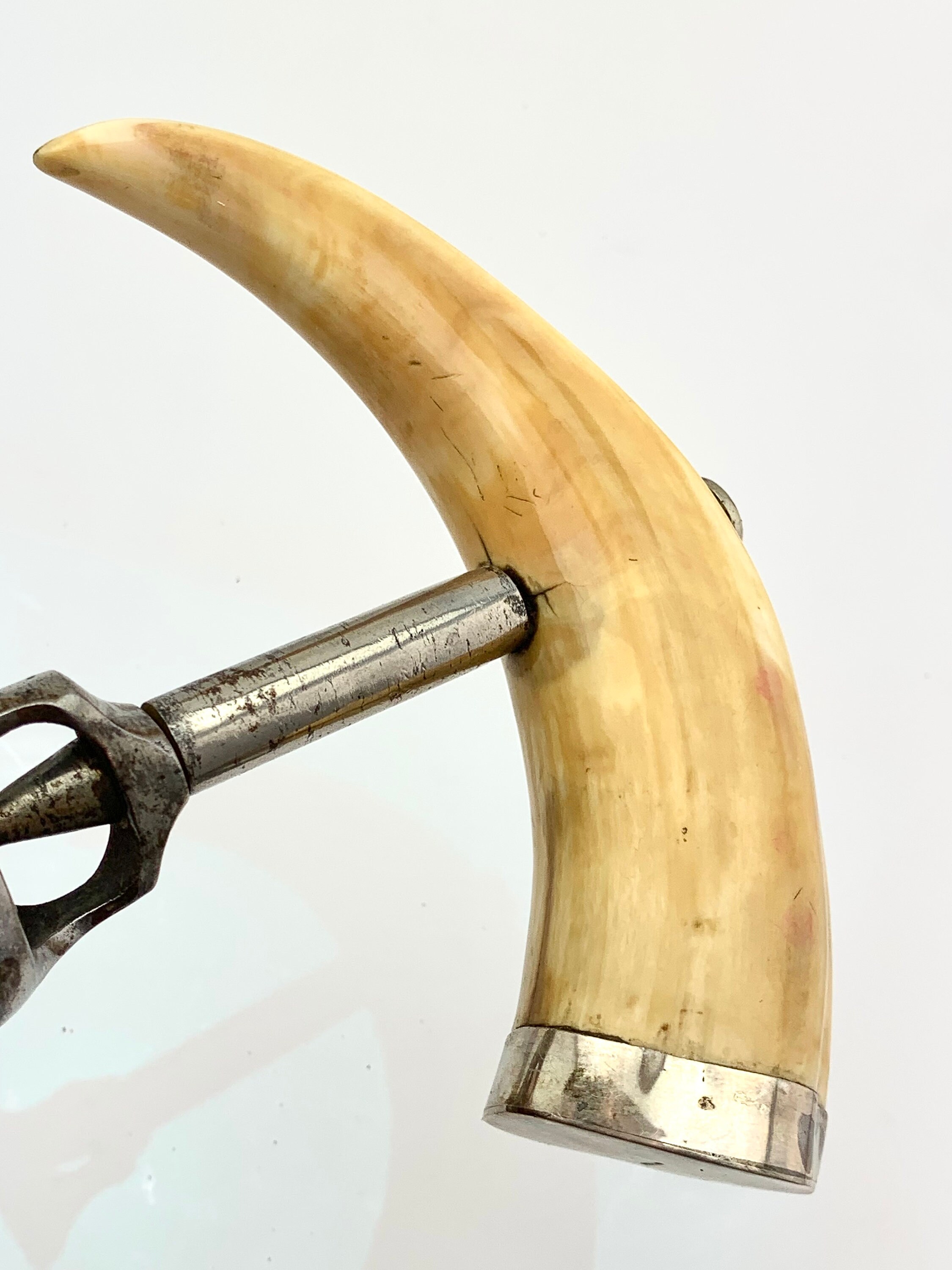 19th Century English Tusk Handle Corkscrew W/ Sterling End Cap - Etsy