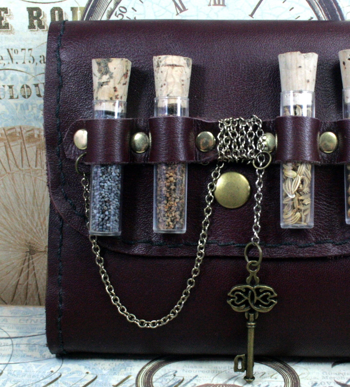 Apothecary Belt Pouch , Apothecary Pouch With Vials,steampunk, Potion ...