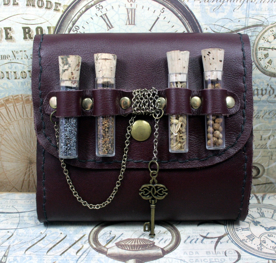 Apothecary Belt Pouch , Apothecary Pouch With Vials,steampunk, Potion ...