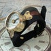 Steampunk, Barometer Cuff, Black Leather Cuff, Brown Leather Cuff ...