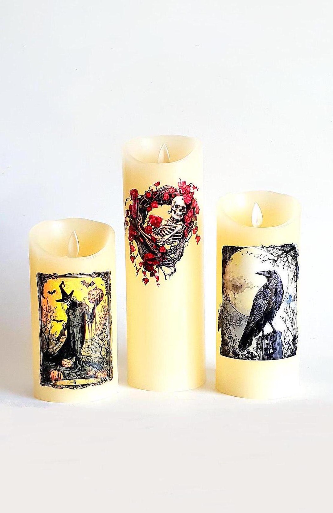 Spooky Candles, Pillar Candles, Halloween Candle, Spooky Candles ...