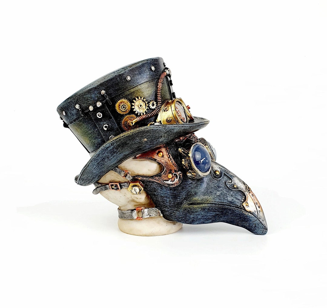 Plague Doctor, Steampunk Figurine, Plague Mask, Steampunk Gift, Plague ...