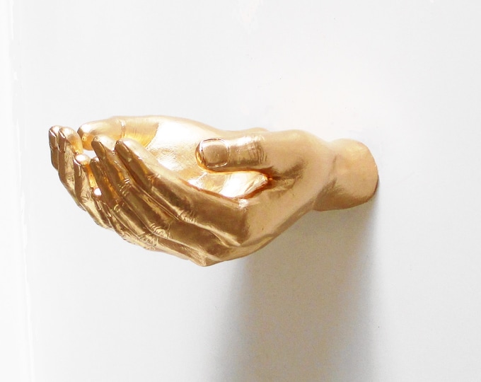 Wall Decor, Hand, Wall Shelf, Gold Hands, Wall Hands, Hand Statue, Hand ...