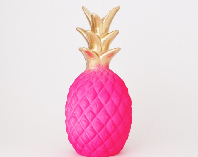 Pineapple, Pink Pineapple, Pineapple Decor, Pineapple Sculpture, Fruit ...