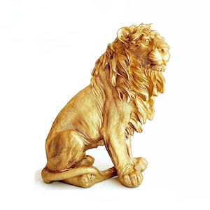 Lion Sculpture, Gift for a Leo, Zodiac Star Gift, Born in August Gift ...