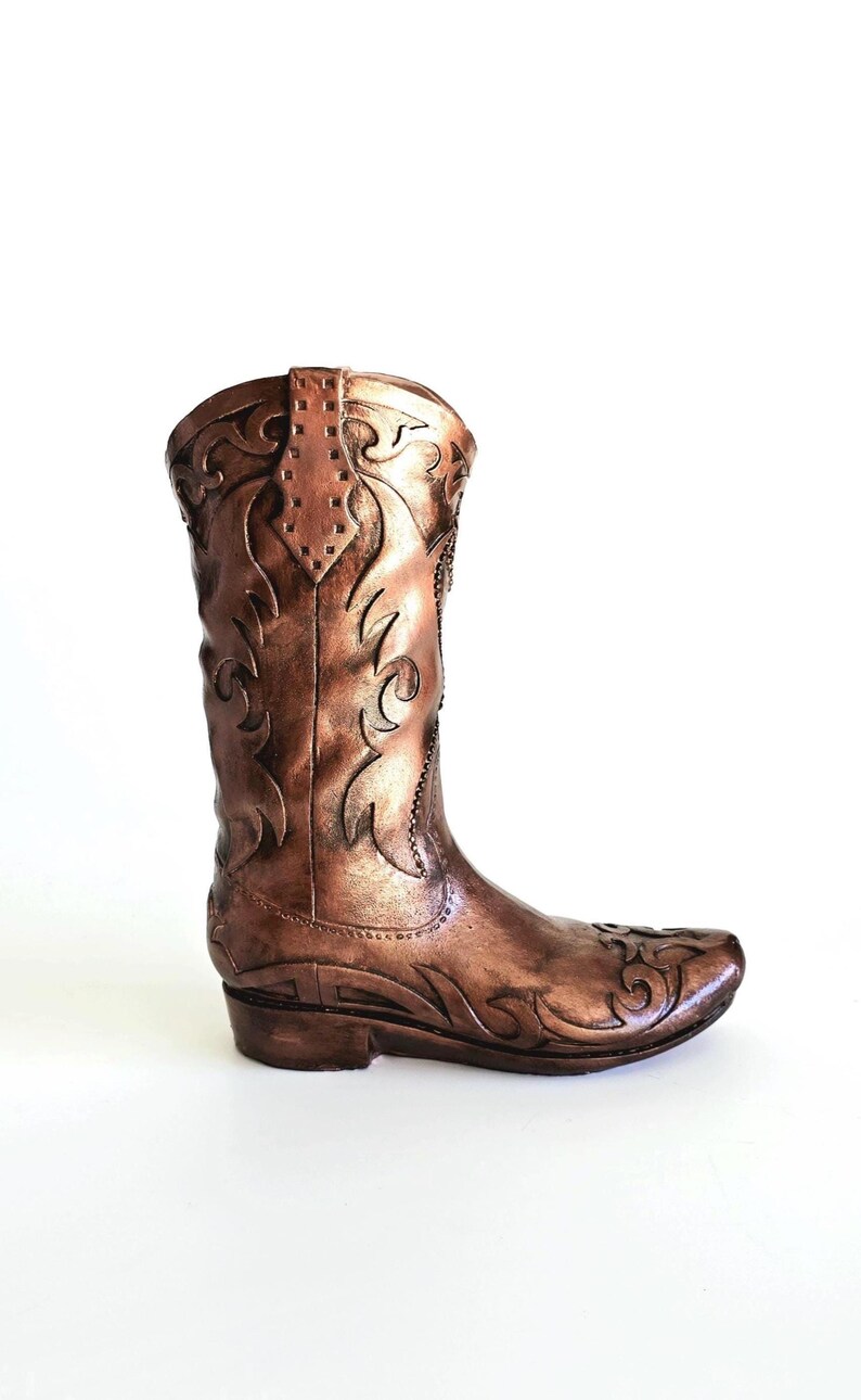 Cowboy Boot, Boot Vase, Western Decor Planter, Cowgirl Gift, - Etsy