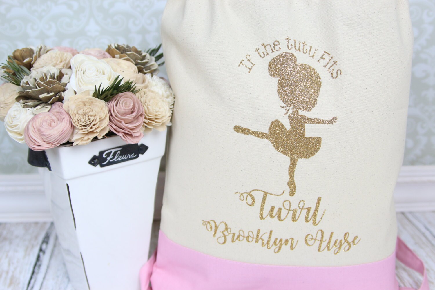 If the Tutu Fits Personalized Ballet Dance Bag Backpack Tote Great ...