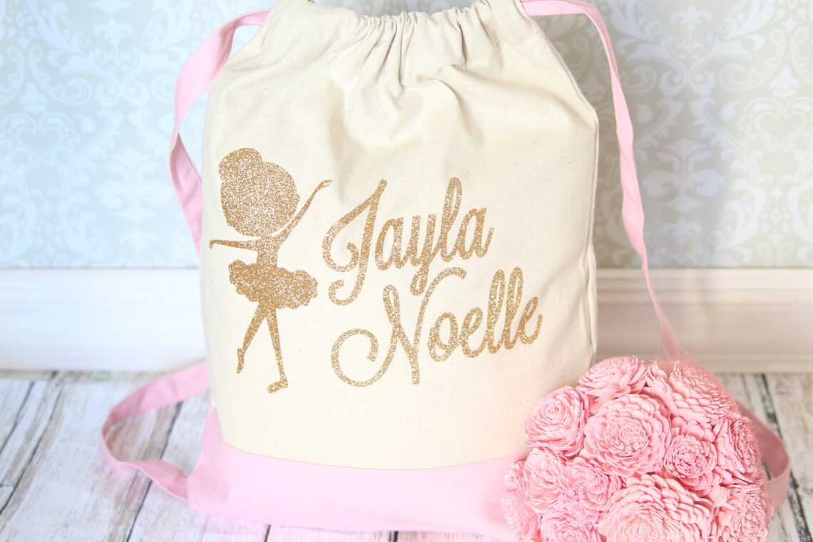 Ballet Bag Dance Bag Ballet Backpack Ballet Drawstring - Etsy