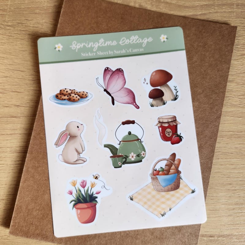 Spring Stickers - Etsy