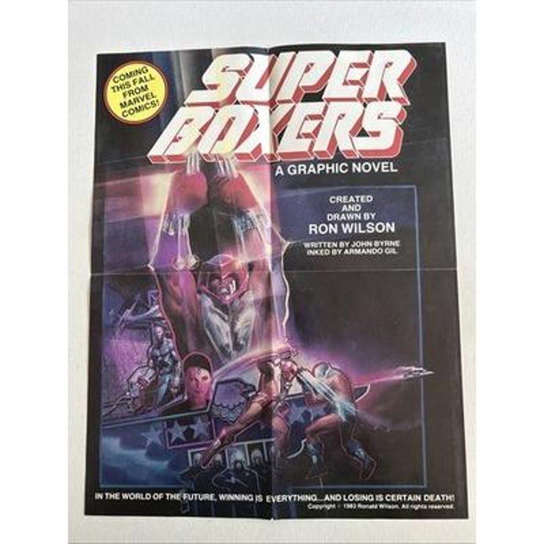 Poster 1983 Super Boxers Marvel Promo Poster 14 X 11 Ron Wilson Art - Etsy
