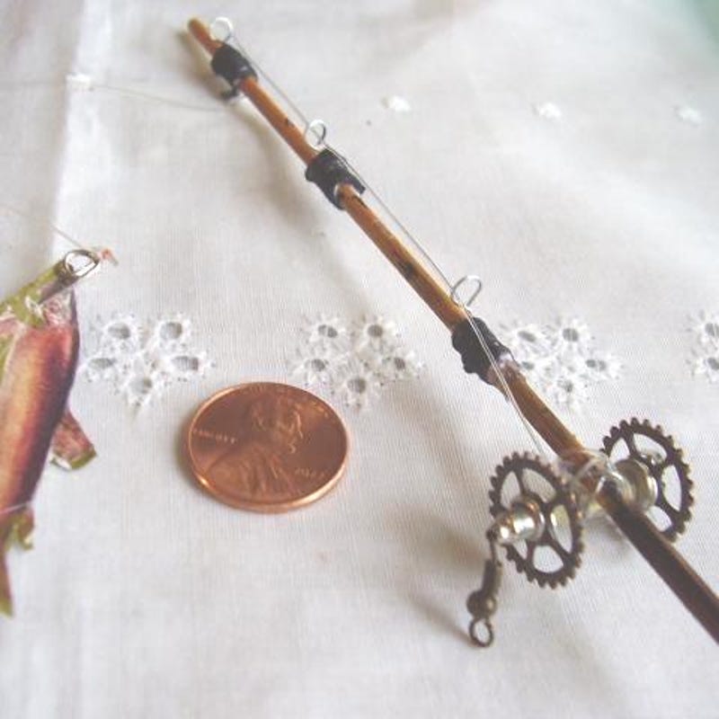 Labubu on a Fishing Rod - Etsy