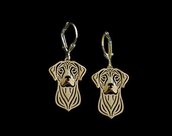 Rhodesian Ridgeback Angel Jewelry Silver and 14k Gold Handmade - Etsy