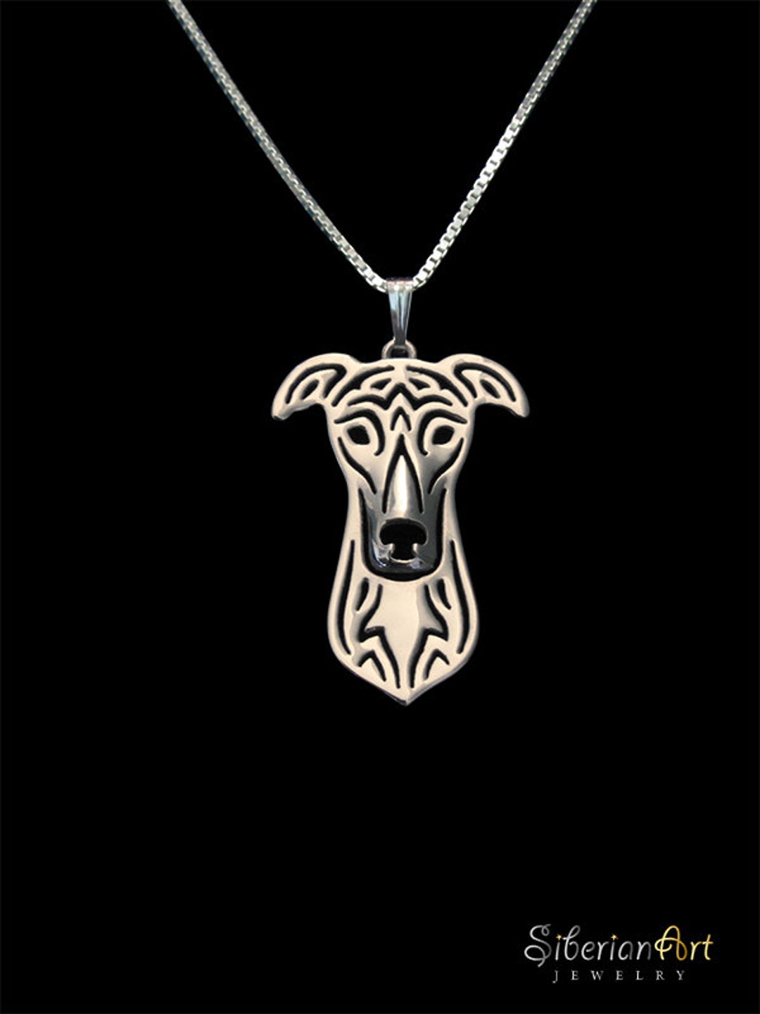 Greyhound Jewelry Sterling Silver Pendant and Necklace - Etsy Australia