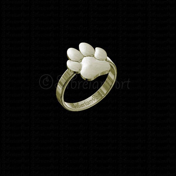 Paw Print Engagement Ring - Etsy