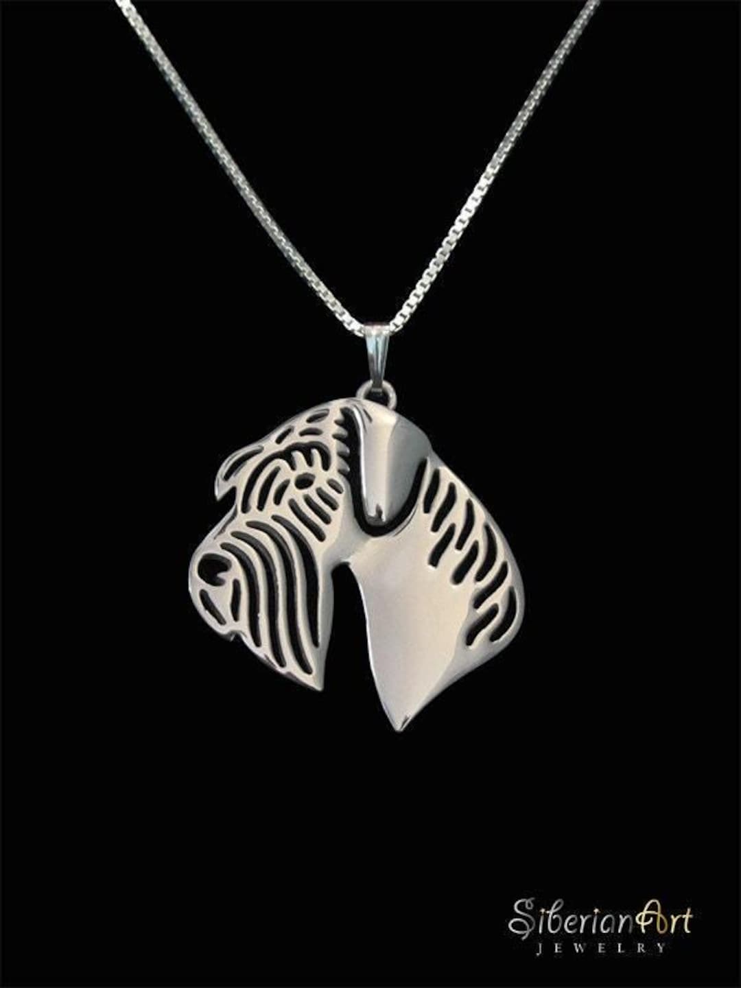 925 Sterling Silver Giant Schnauzer Necklace Gift for Dog Lovers Dog ...