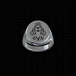 English Cocker Spaniel Ring Sterling Silver 925 Gift for Dog Lovers and ...